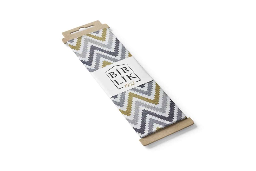 Panama Keteni Duck Kumaş Tırtık Zigzag Sarı - Döşemelik Birlik 1952